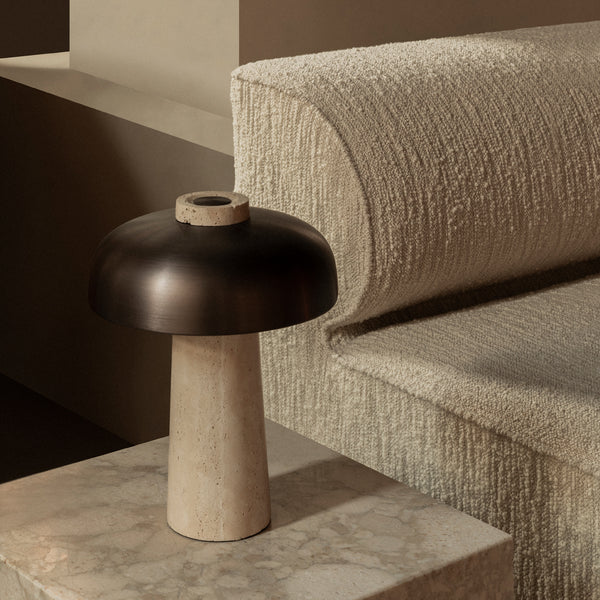 Audo Reverse Table Lamp Travertine | Table Lamps | Simple Form
