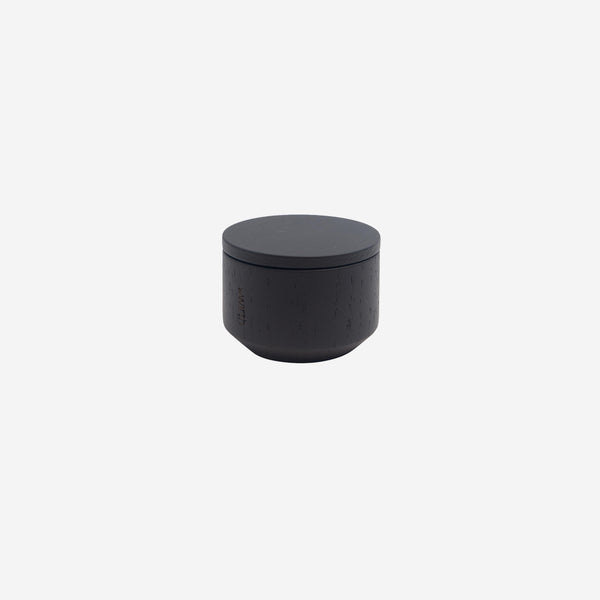 Ekta Living Salt Me Salt Jar Black Oak | Salt Jar | Simple Form
