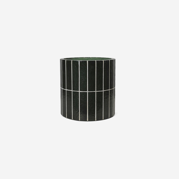 Ferm Living Pillar Plant Pot Dark Green | Pots + Planters | Simple Form