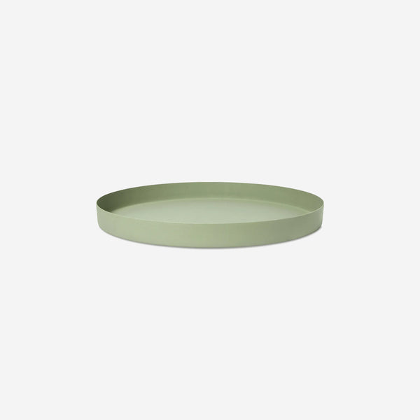 L&M Home Mona Round Tray Sage | Trays | Simple Form