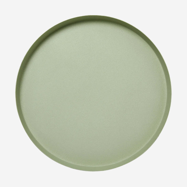 L&M Home Mona Round Tray Sage | Trays | Simple Form