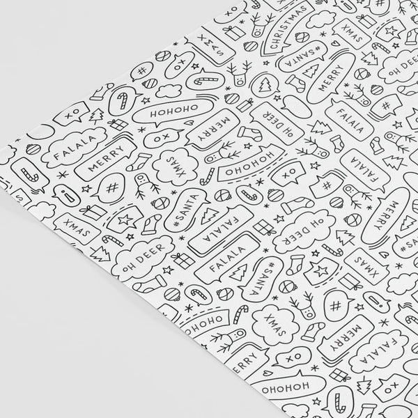 Made Paper Co Speech Wrapping Paper Roll | Wrapping Paper | Simple Form