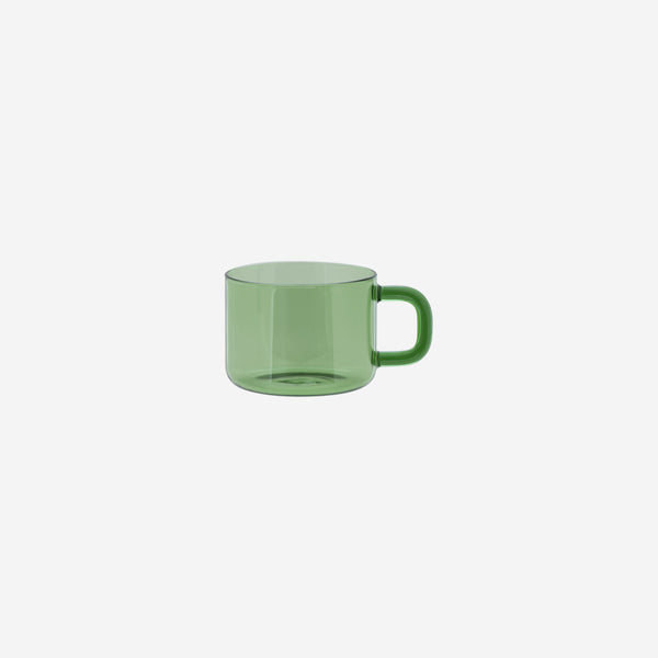 Maho Cha Glass Mug Green | Simple Form