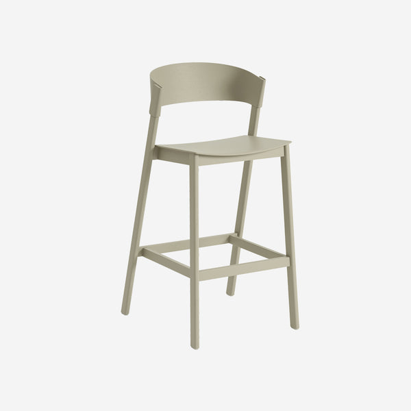 Muuto Cover Bar Stool Dark Beige | Stools | Simple Form