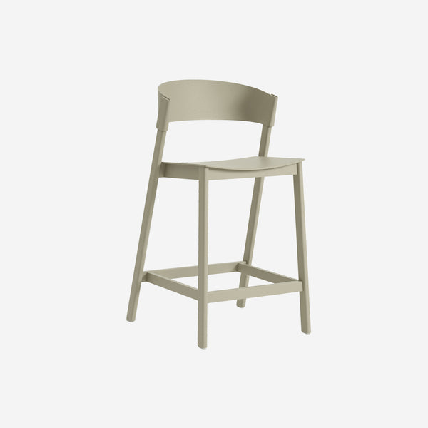 Muuto Cover Counter Stool Dark Beige | Stools | Simple Form