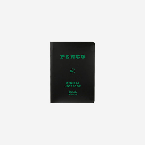 Penco General Notebook A5 Black | Stationery | Simple Form