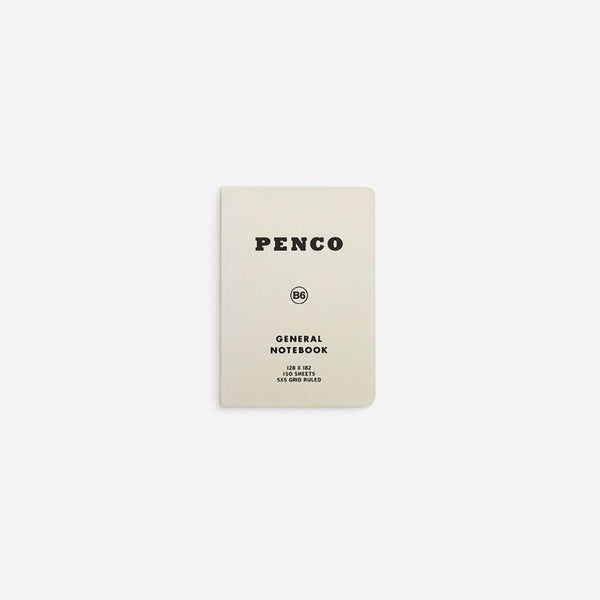 Penco General Notebook Grid B6 White | Notebook | Simple Form