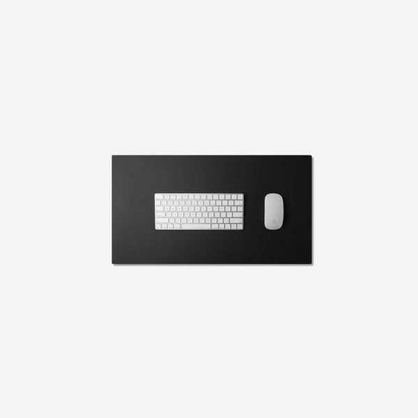 Studio Milligram Recycled Leather Desk Mat Black | Simple Form