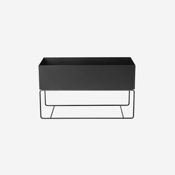 Ferm Living | Plant Box Large Black | Plant Box Stand | Simple Form