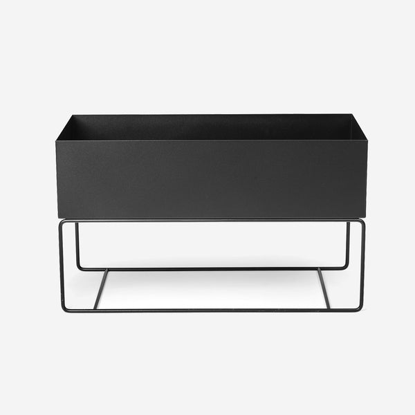 Ferm Living | Plant Box Large Black | Plant Box Stand | Simple Form