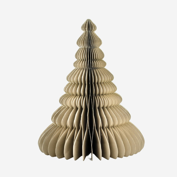 Nordic Rooms Paper Standing Christmas Tree Linen Small | Simple Form