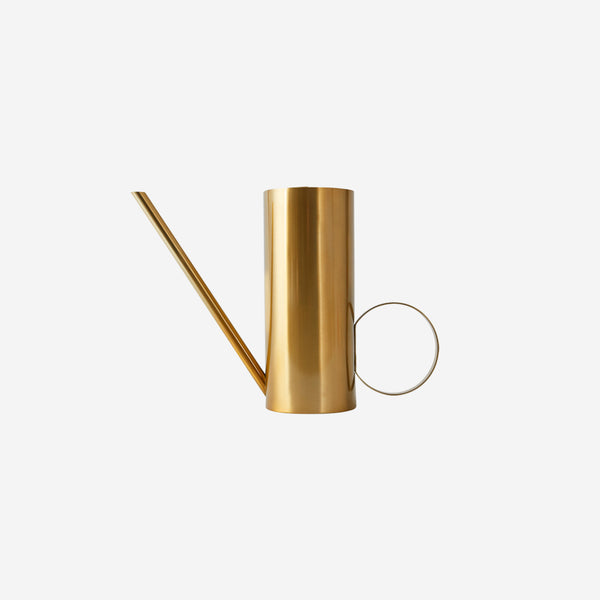 OYOY Living Mizu Brass Watering Can 2L | Indoor Green | Simple Form