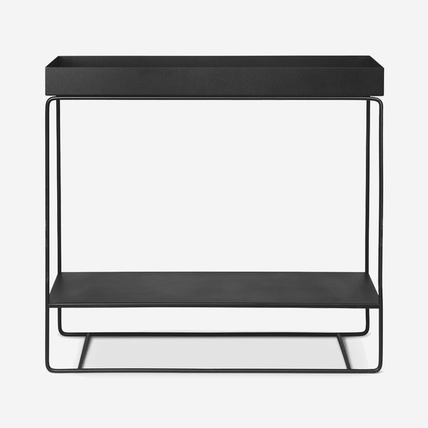 Ferm Living Plant Box Two Tier Black | Plant Box Stand | Simple Form