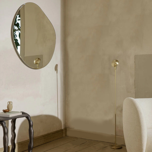 Ferm Living | Pond Mirror XL Brass | Mirrors | Simple Form