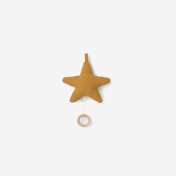 Ferm Living Star Music Mobile Mustard | Baby Mobile | Simple Form