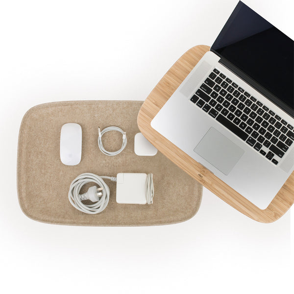 Objct | Lapod Lap Desk Oatmeal Bamboo | Desk Accessories | Simple Form