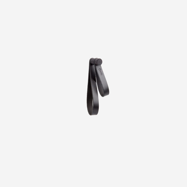 Ekta Living Double Leather Loop Hook Black | Hooks & Hangers | Simple Form